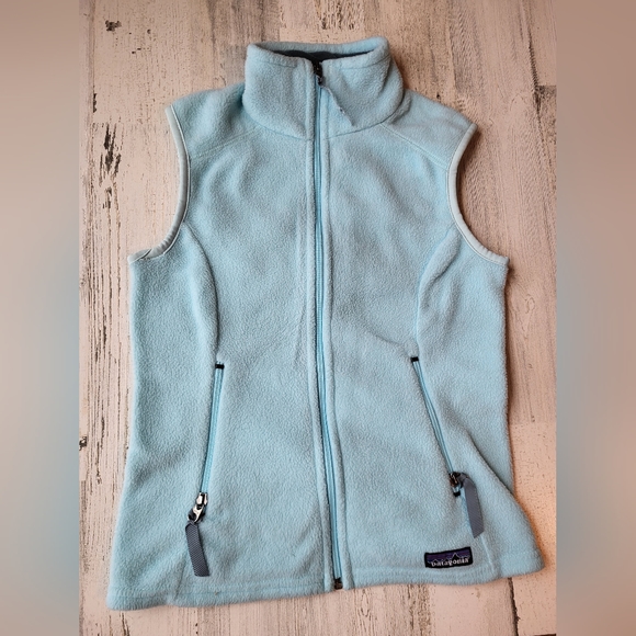 Patagonia | Jackets & Coats | Patagonia Baby Blue Fleece Vest Xs | Poshmark